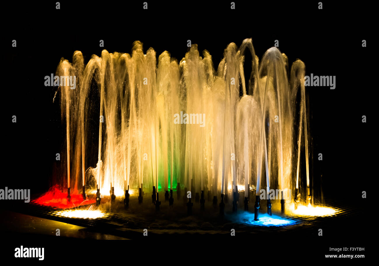Colourful water light games hi-res stock photography and images - Alamy