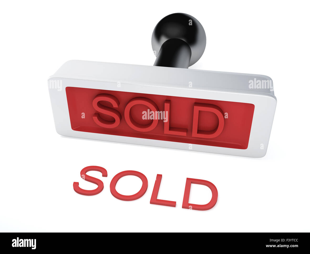 stamp sold. isolated white Stock Photo - Alamy