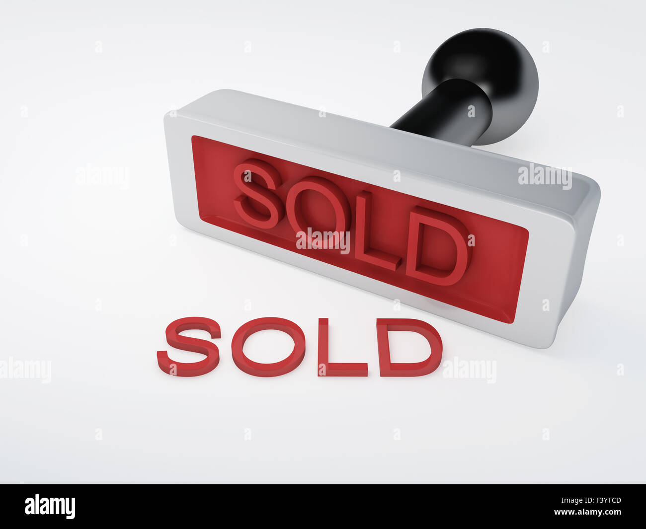 stamp sold. isolated white Stock Photo - Alamy