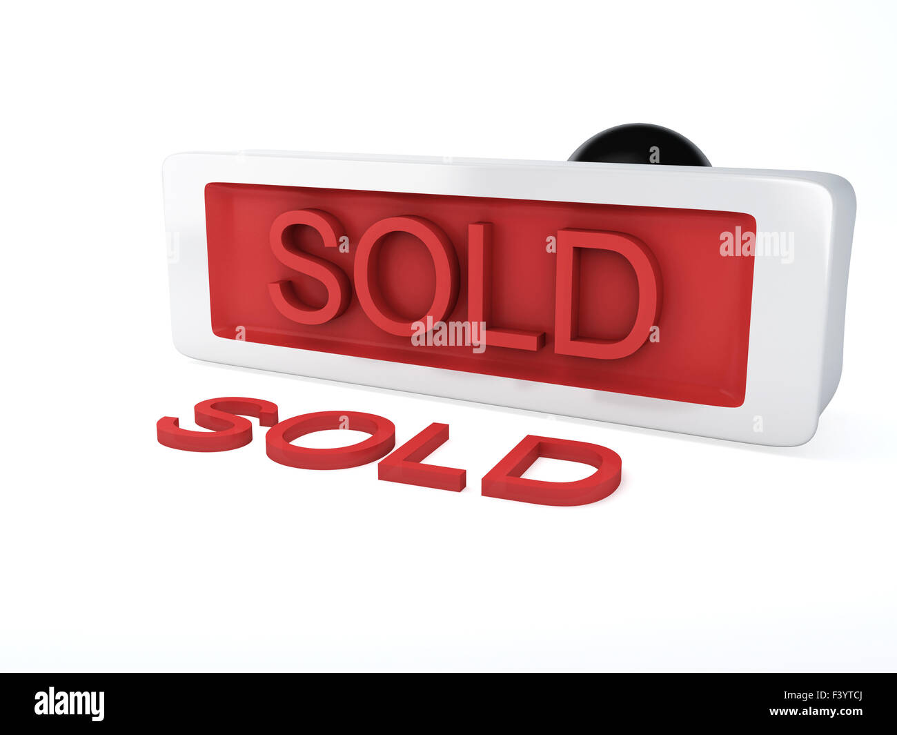 stamp sold. isolated white Stock Photo - Alamy