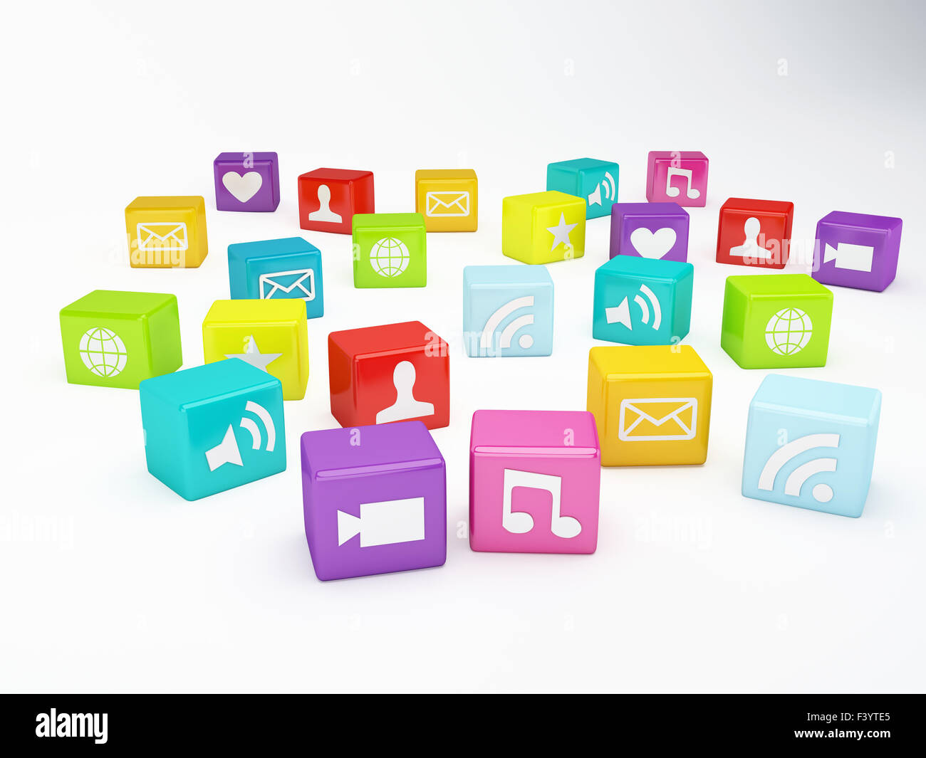 mobile phone app icon. Software concept Stock Photo - Alamy