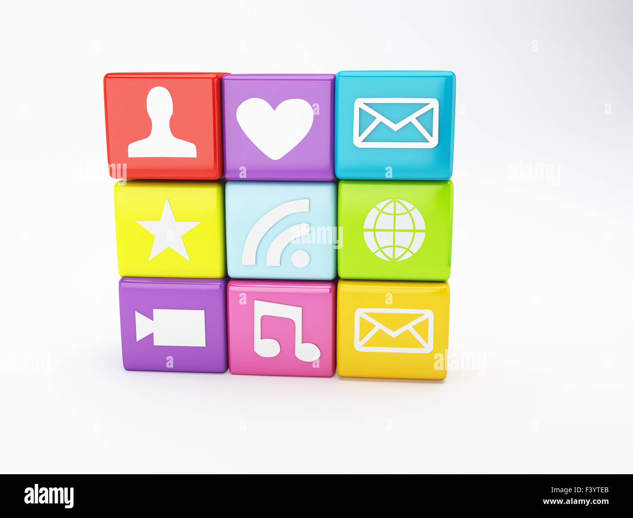 mobile phone app icon. Software concept Stock Photo - Alamy