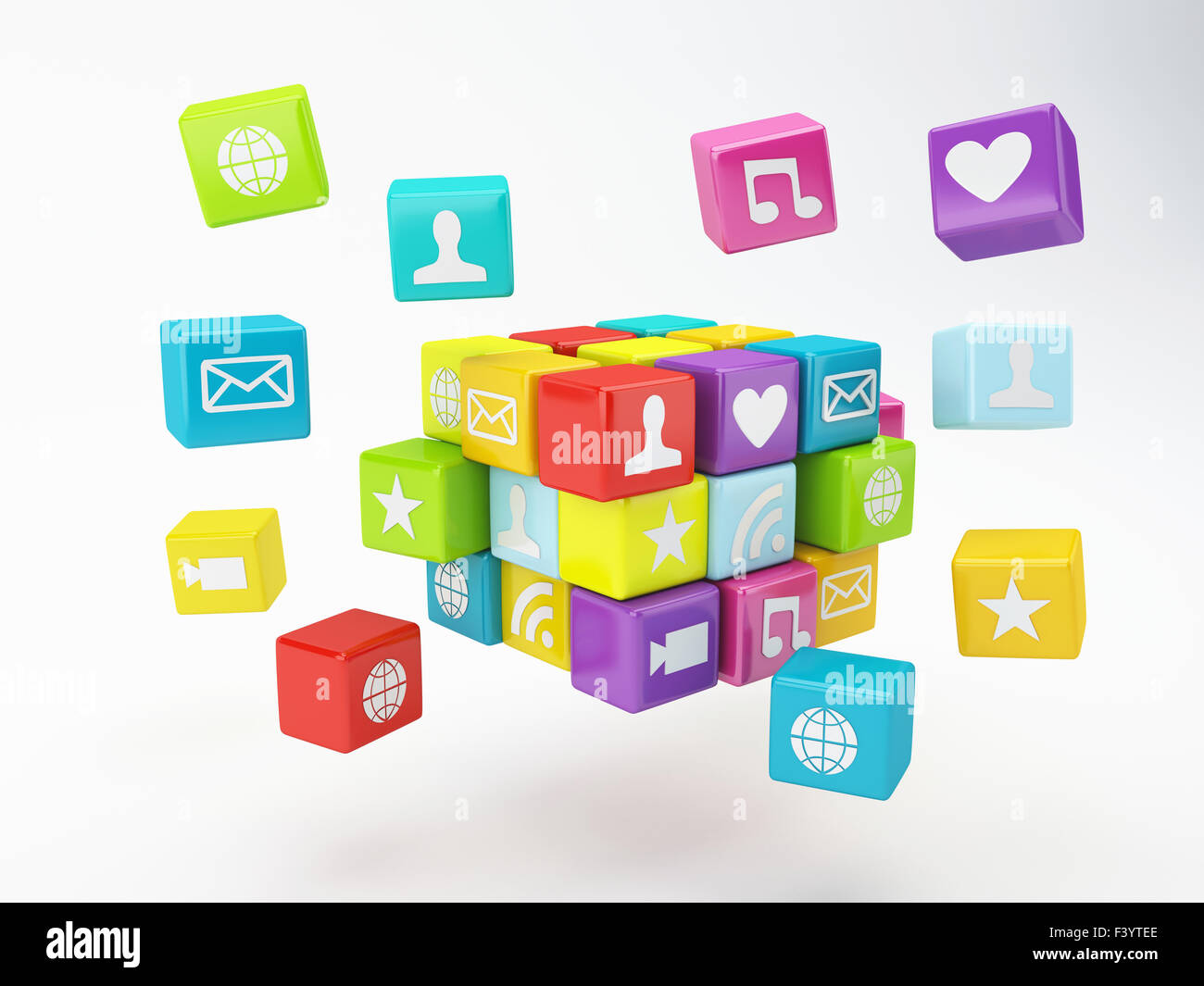 mobile phone app icon. Software concept Stock Photo - Alamy