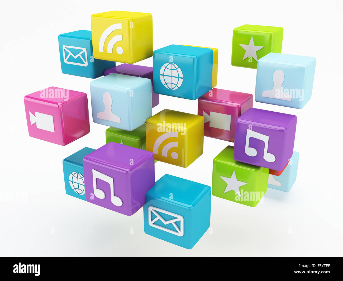 mobile phone app icon. Software concept Stock Photo - Alamy