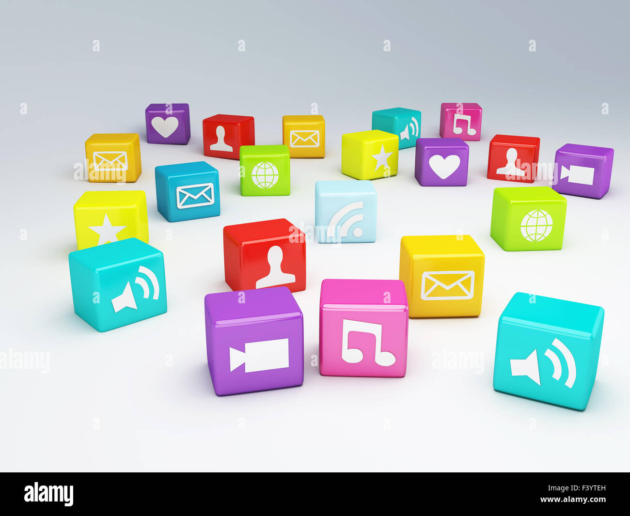 mobile phone app icon. Software concept Stock Photo - Alamy