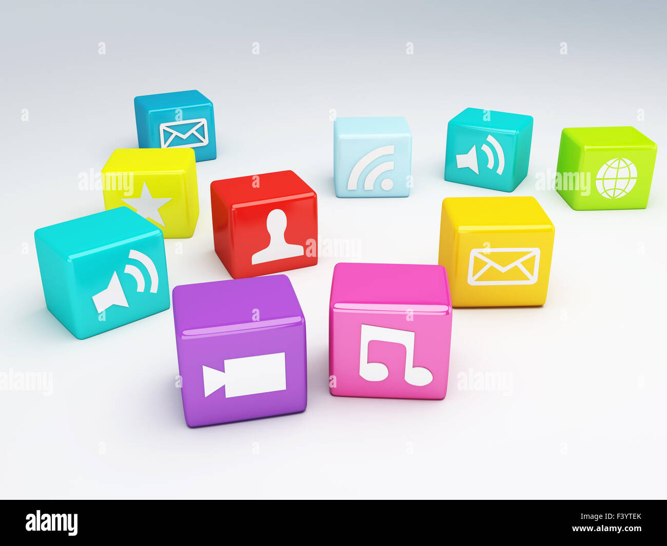 mobile phone app icon. Software concept Stock Photo - Alamy