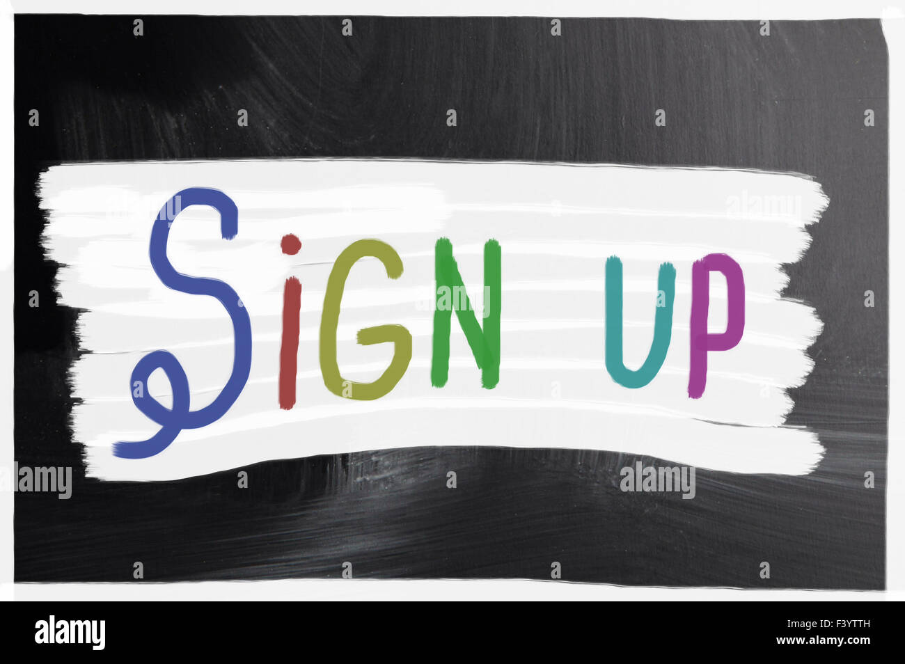 sign up concept Stock Photo - Alamy