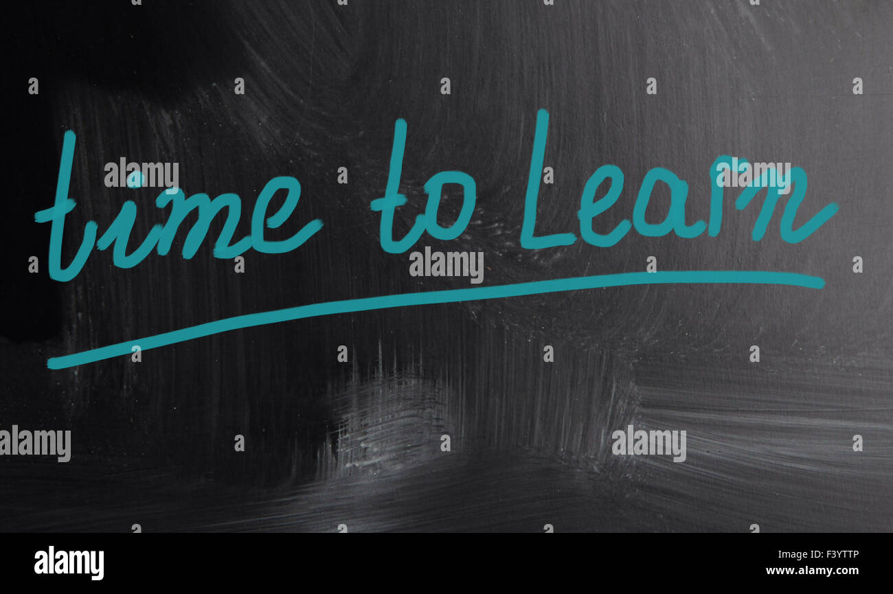 time to learn concept Stock Photo - Alamy