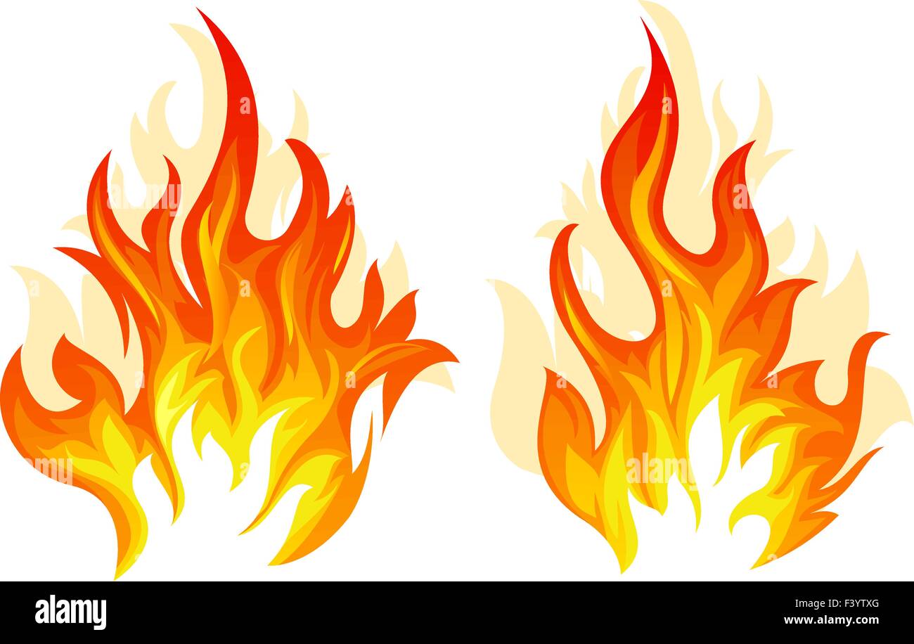 Two vector fire Stock Vector Image & Art - Alamy