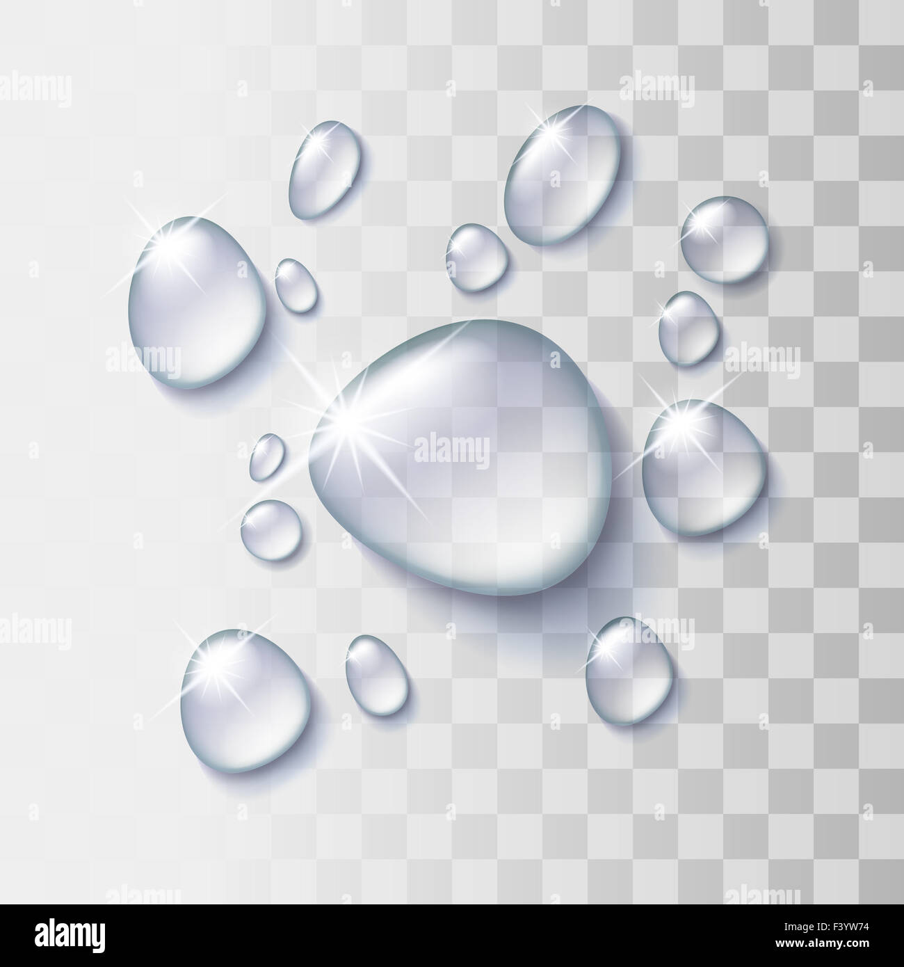 Transparent water drop Stock Photo - Alamy