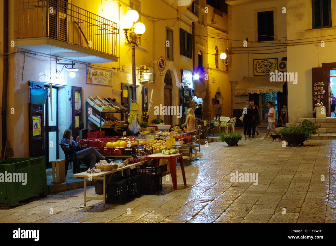 Rodi Garganico, Italy: center of the historic town on the Gargano ...