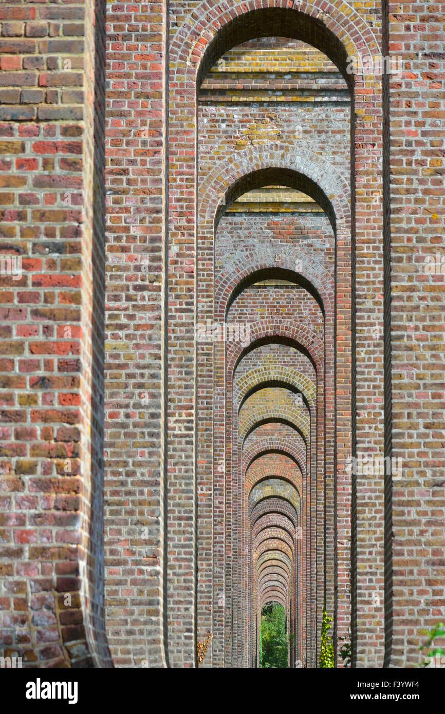 Under railway viaduct Stock Photo - Alamy