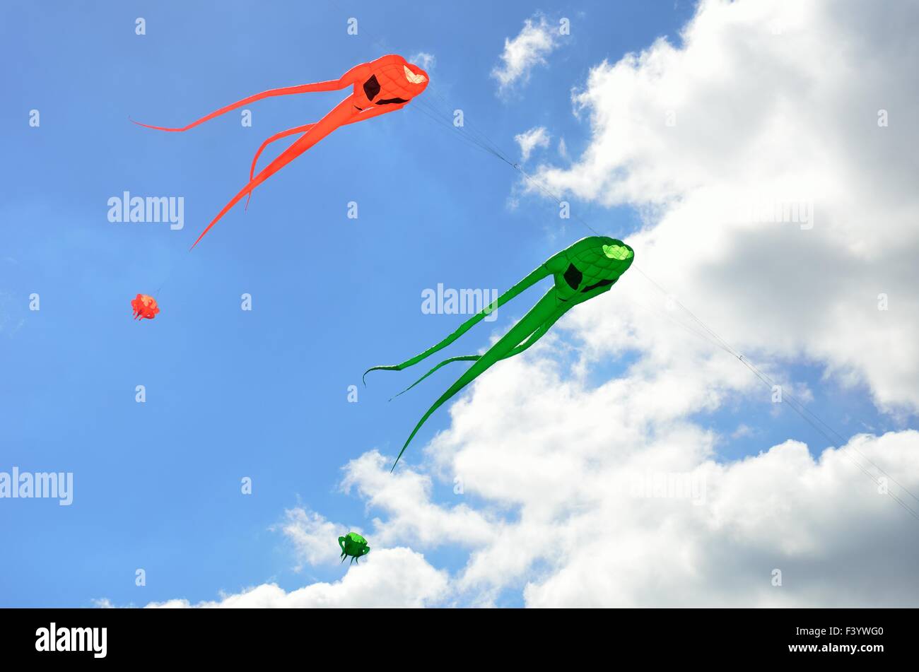 Space invader kites Stock Photo - Alamy