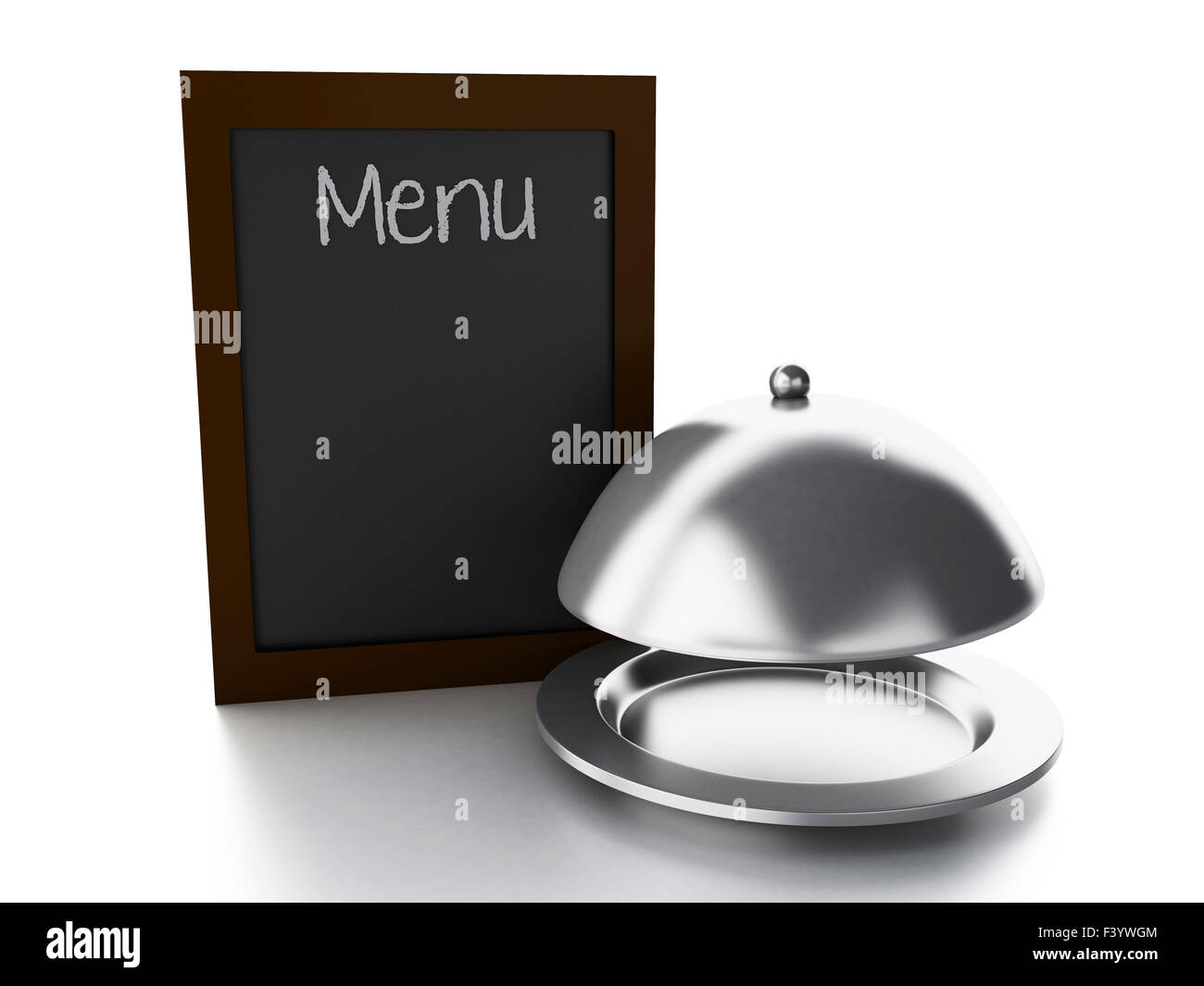 blank menu board, isolated white background Stock Photo - Alamy