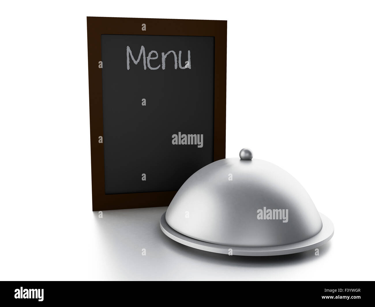 blank menu board, isolated white background Stock Photo - Alamy