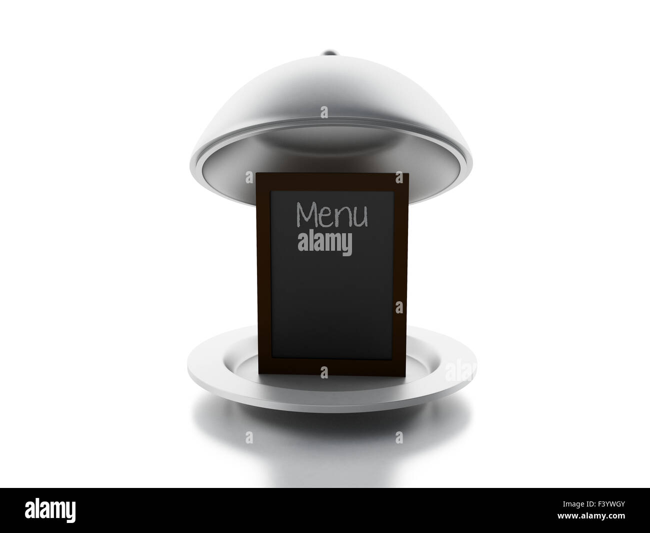 blank menu board, isolated white background Stock Photo - Alamy