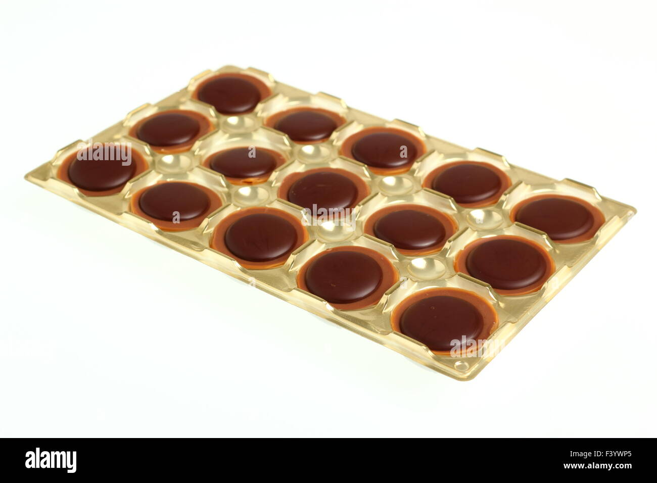 Caramel Candy with Hazelnut and Chocolate Stock Photo - Alamy