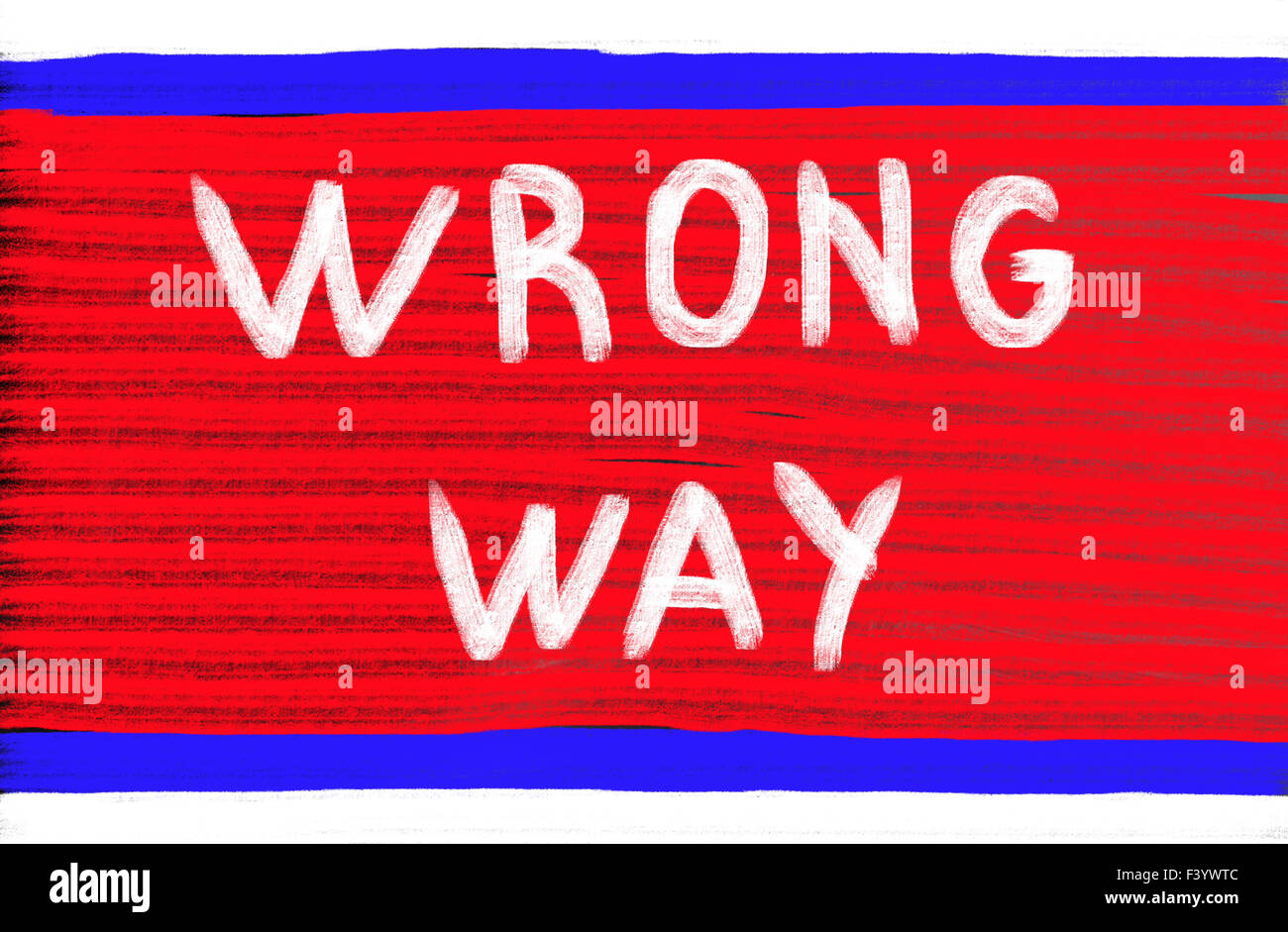 wrong way concept Stock Photo - Alamy