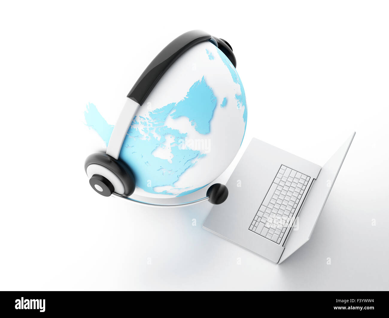 Earth globe. global communication concept Stock Photo - Alamy