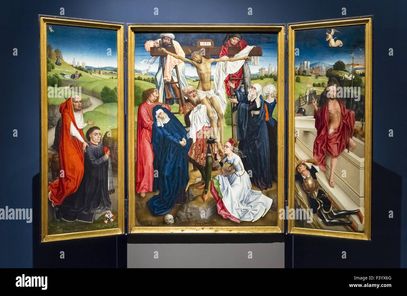 Triptych with the Cross Stock Photo - Alamy