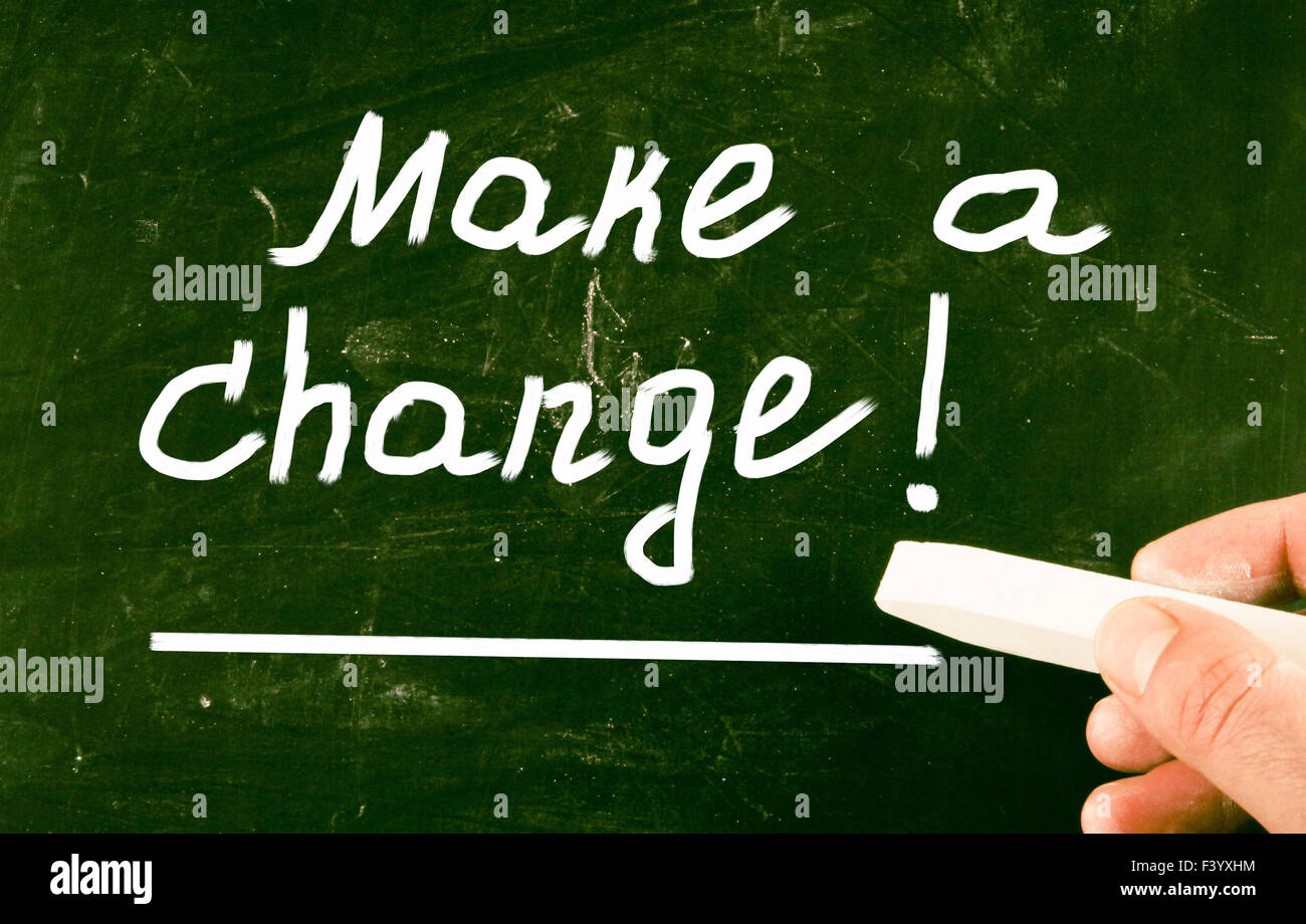 make a change concept Stock Photo - Alamy