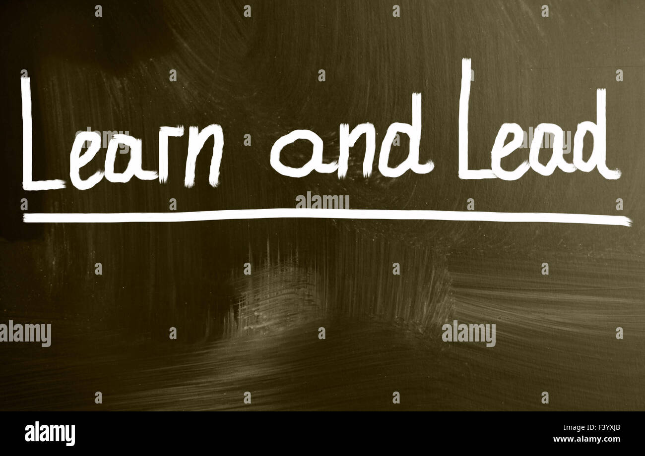 learn and lead concept Stock Photo - Alamy