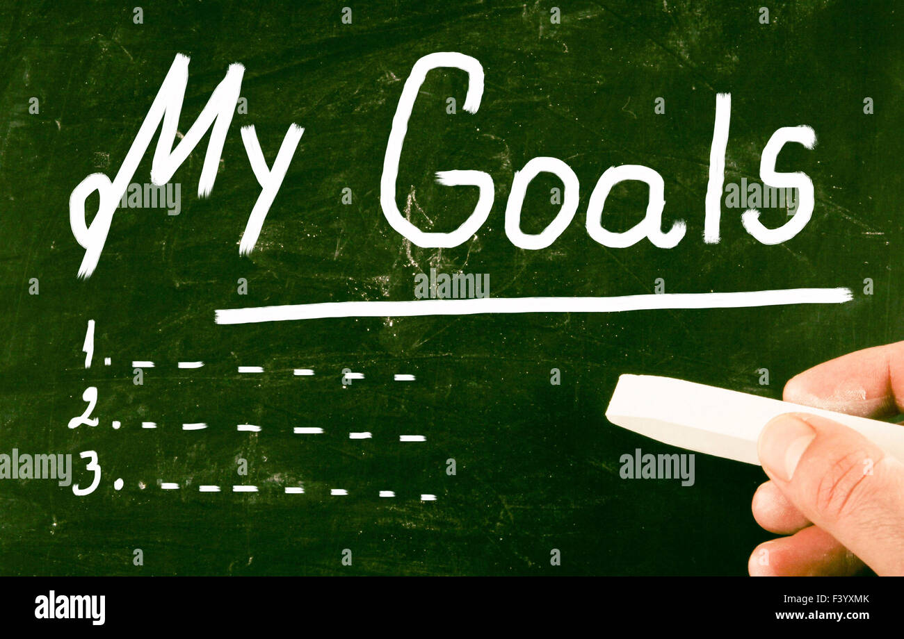 my goals concept Stock Photo - Alamy