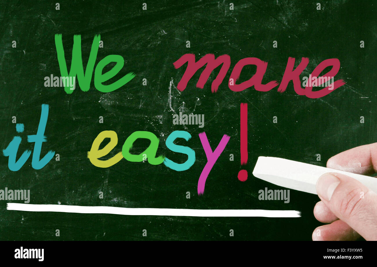 we make it easy! Stock Photo - Alamy