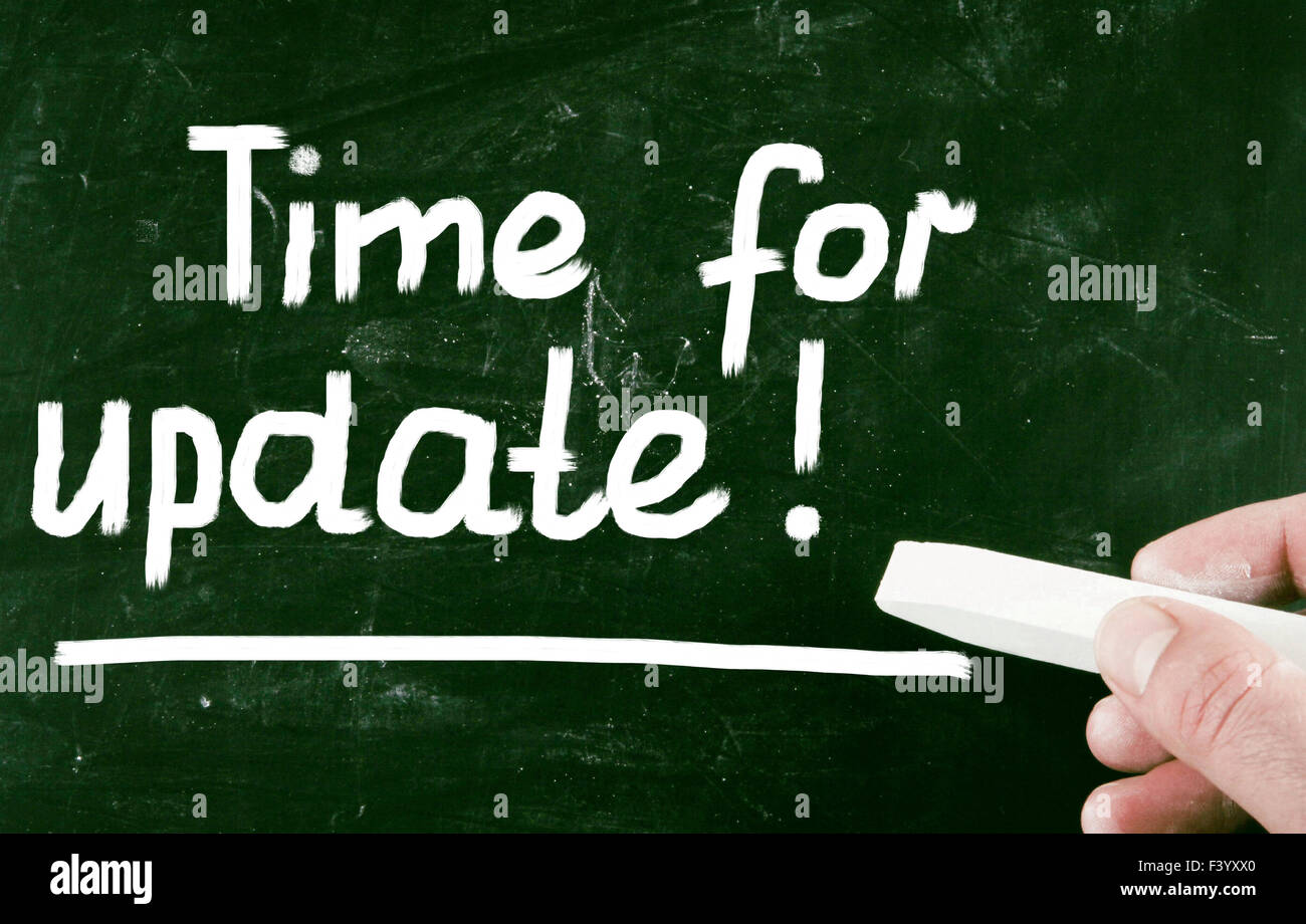 time for update! Stock Photo - Alamy
