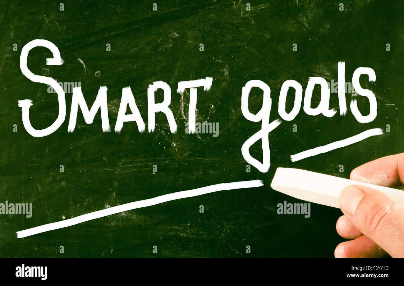Smart goals setting hand hi-res stock photography and images - Alamy