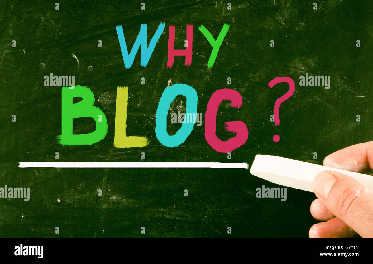 why blog concept Stock Photo - Alamy