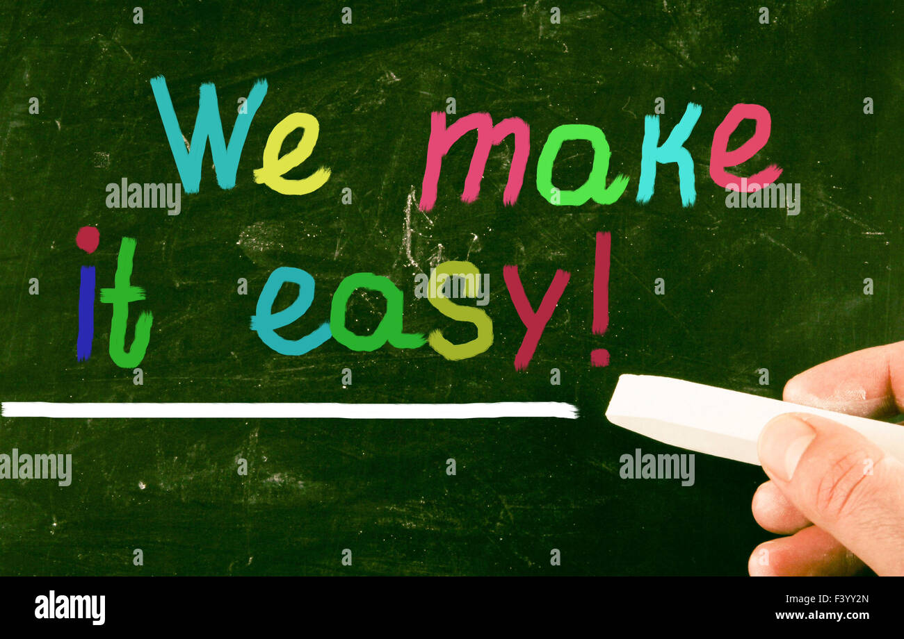 we make it easy! Stock Photo - Alamy