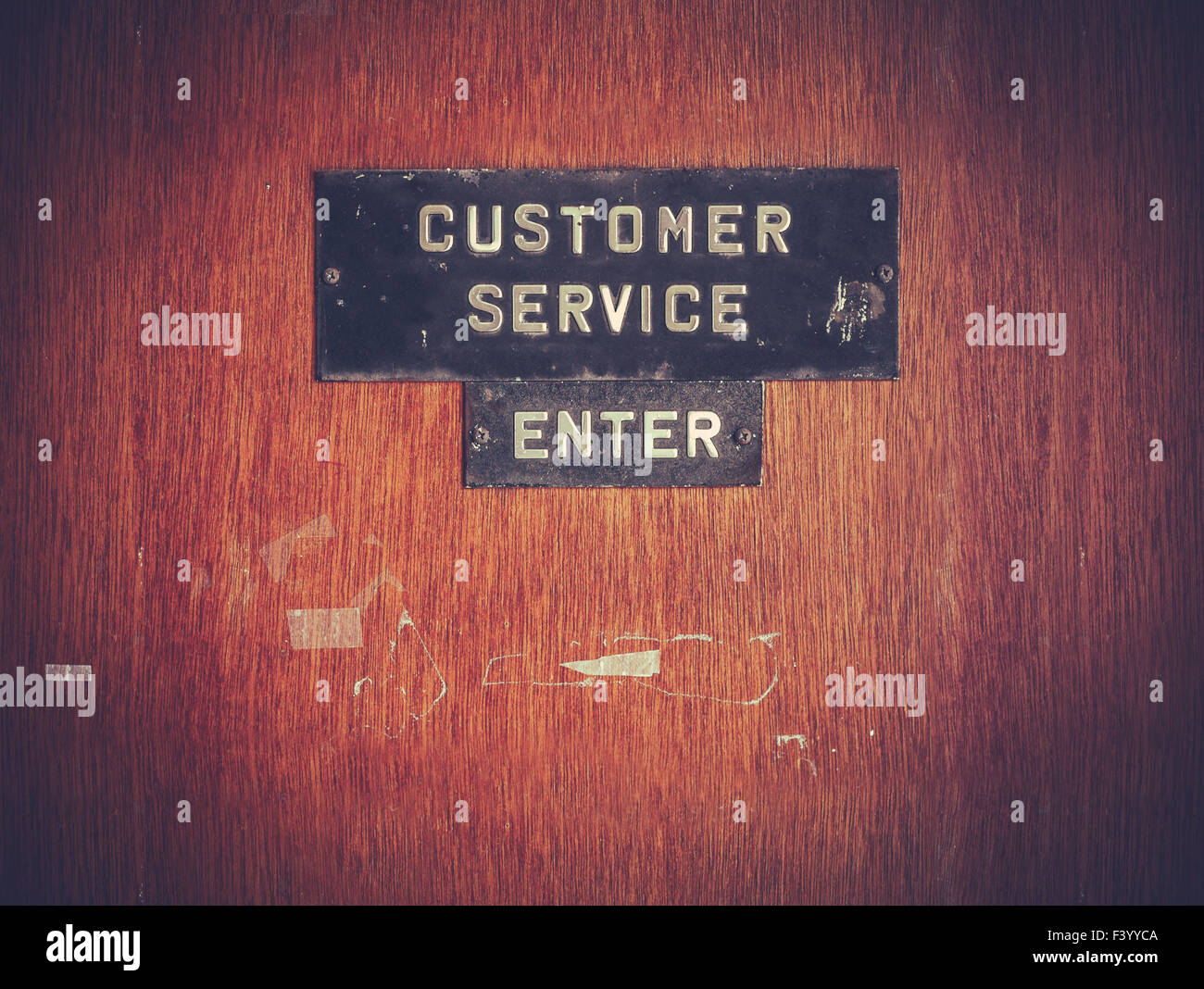 Customer Service Sign Stock Photo - Alamy