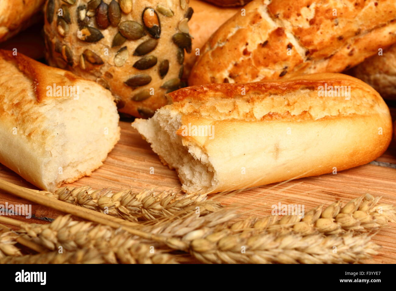 Assorted Rolls and Bread Stock Photo - Alamy