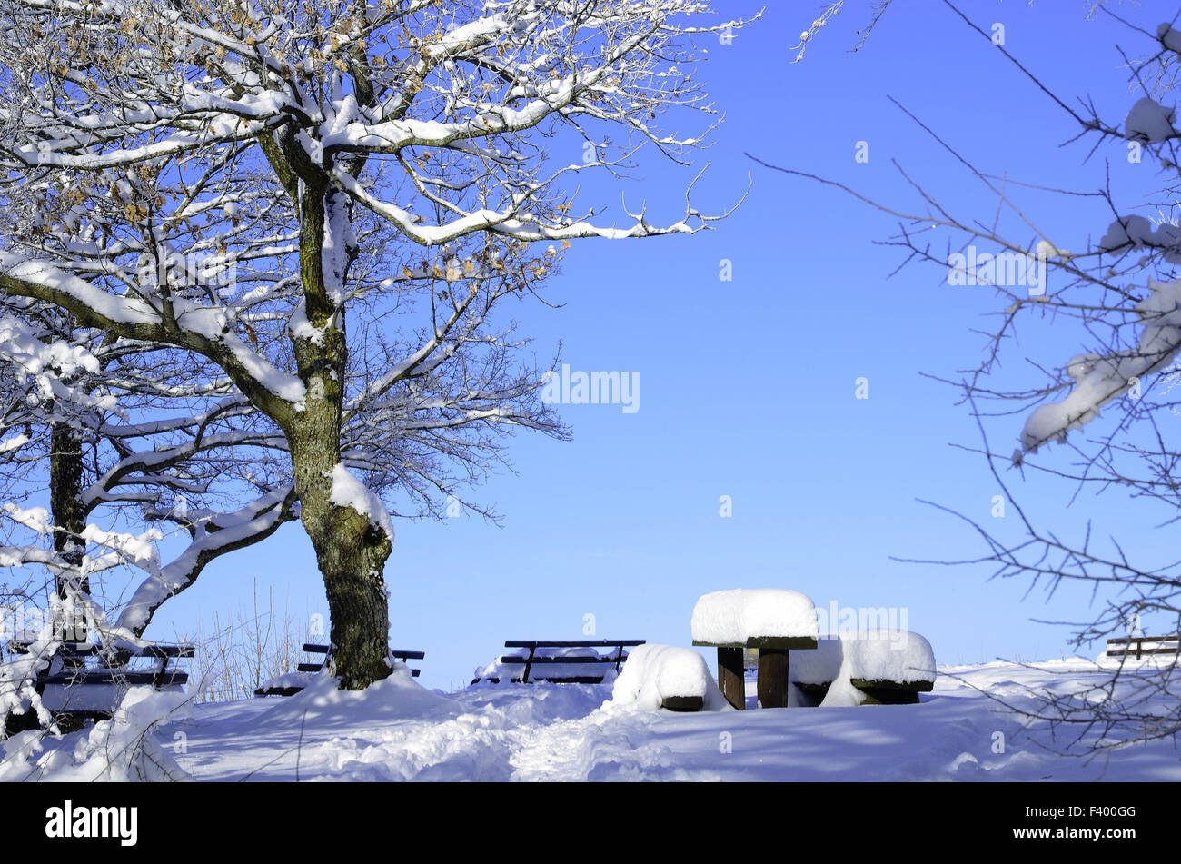 Winter landscape Swabian Alb Stock Photo - Alamy