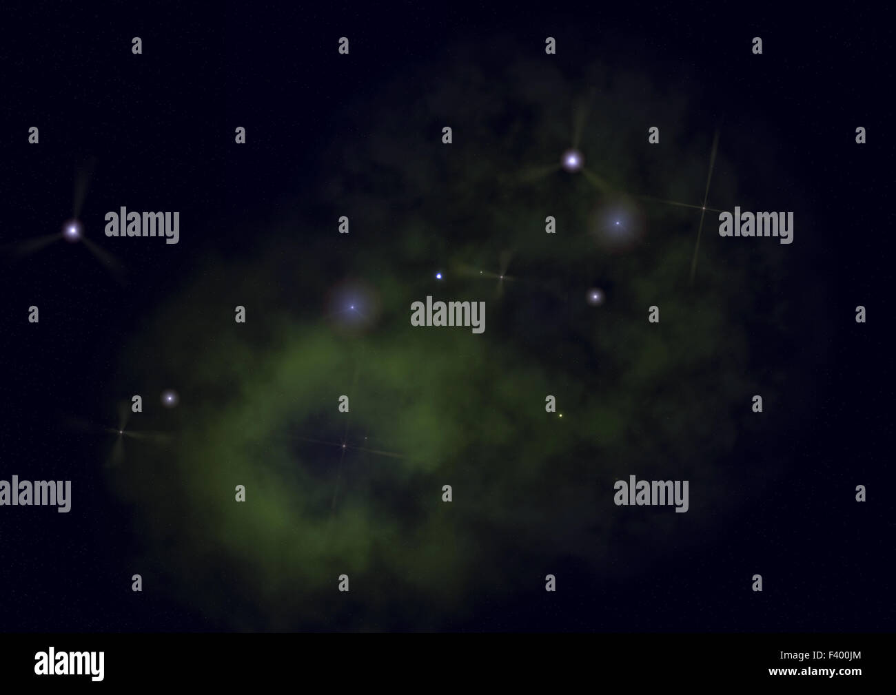 Star field in space and a nebulae Stock Photo - Alamy