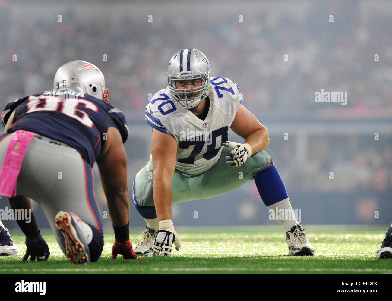 October 11, 2015: Dallas Cowboys guard Zack Martin #70 during an NFL ...