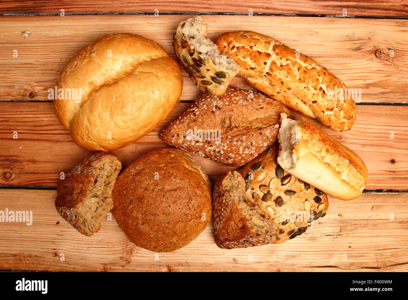Assortment bread rolls rural hi-res stock photography and images - Alamy
