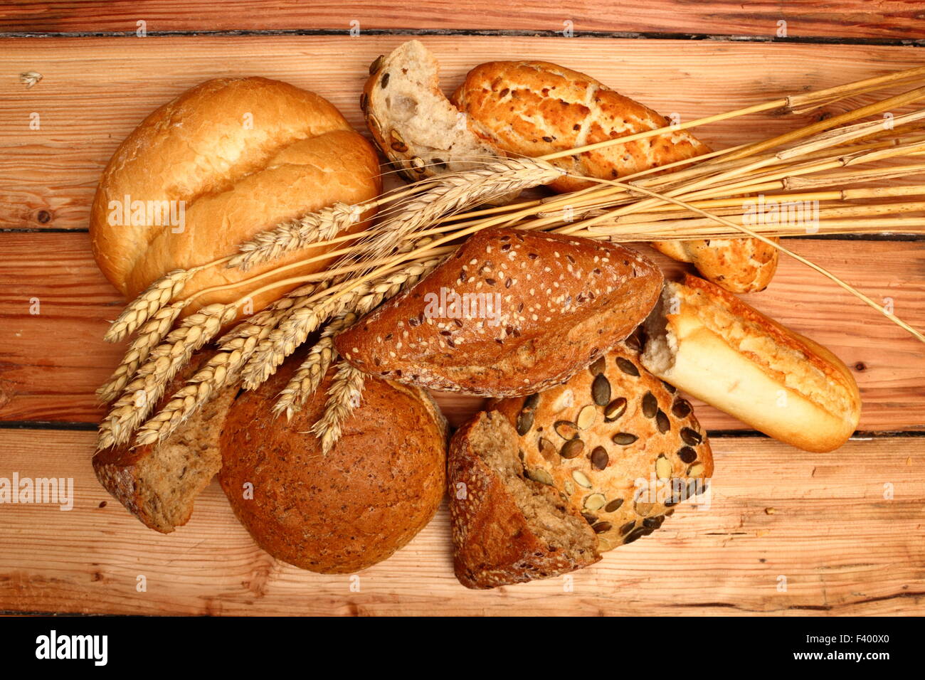 Assorted Rolls and Bread Stock Photo - Alamy