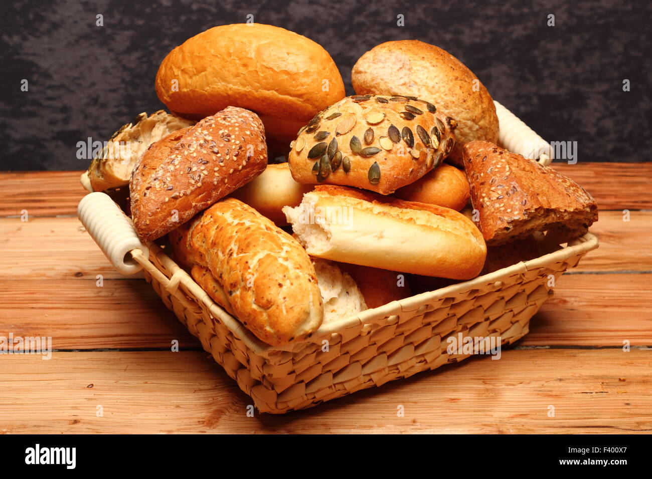 Assorted Rolls and Bread Stock Photo - Alamy