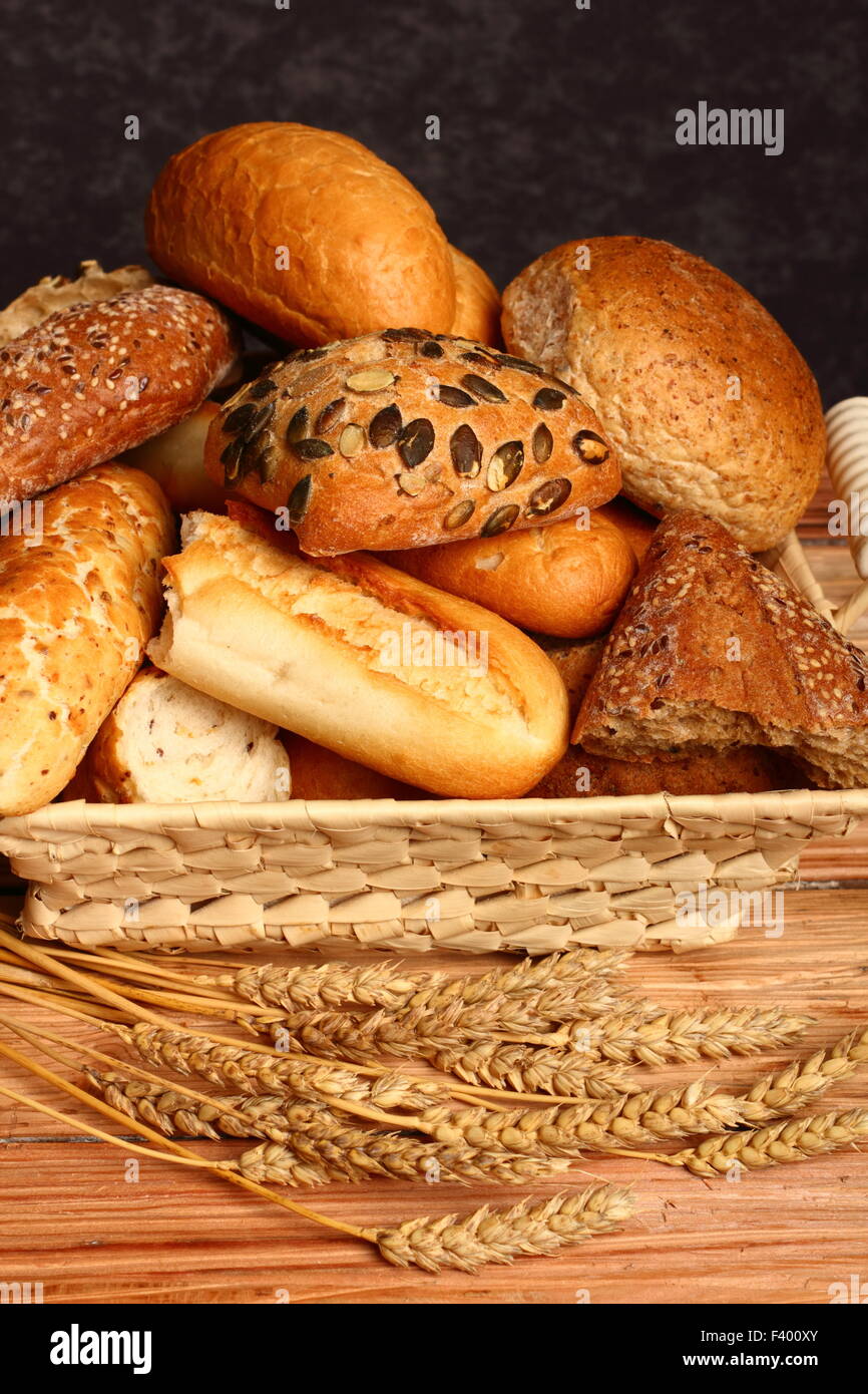 Assorted Rolls and Bread Stock Photo - Alamy