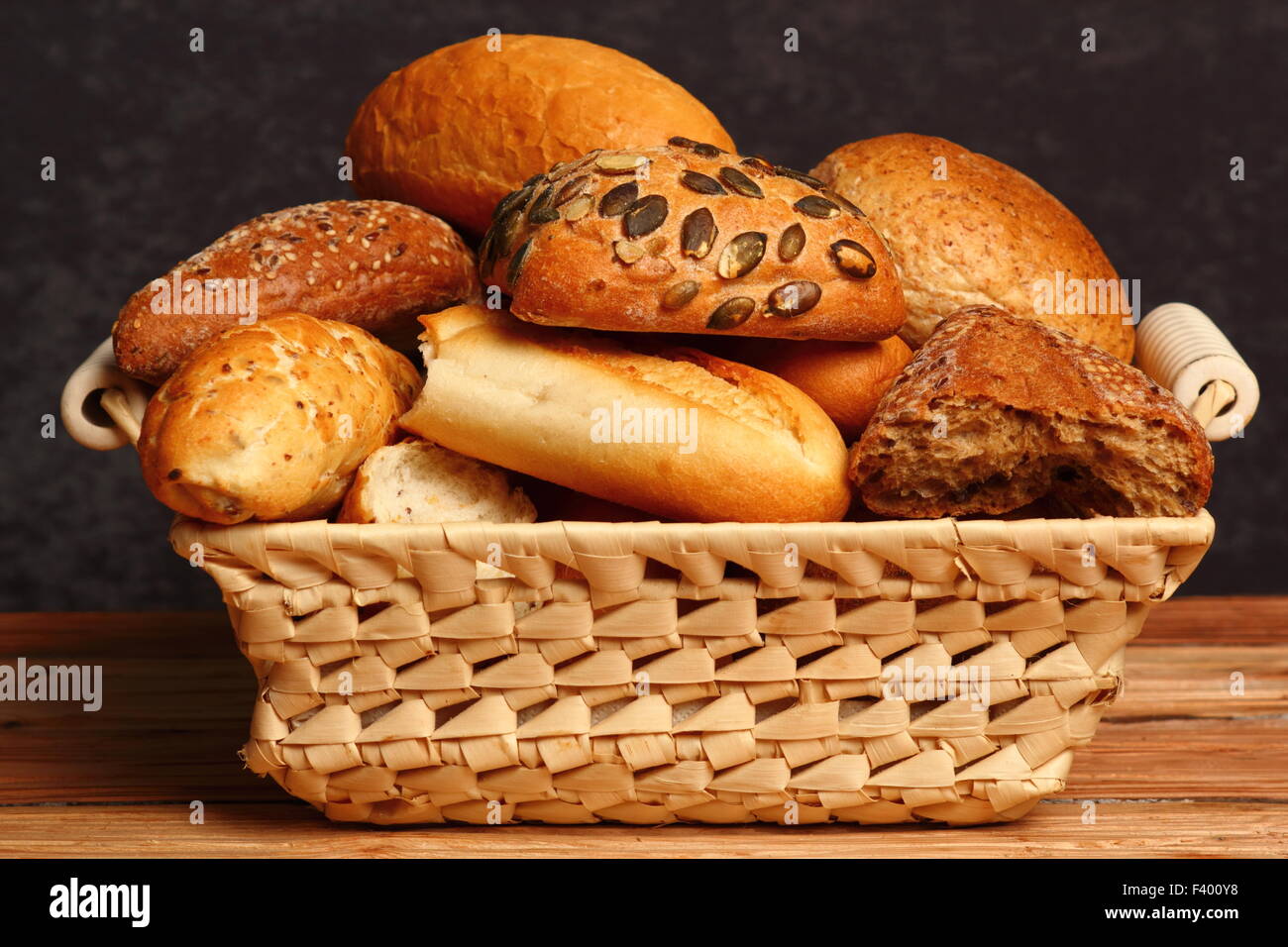 Assorted Rolls and Bread Stock Photo - Alamy