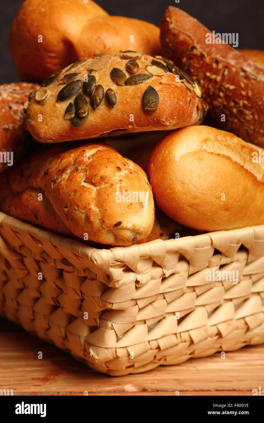 Assorted Rolls and Bread Stock Photo - Alamy