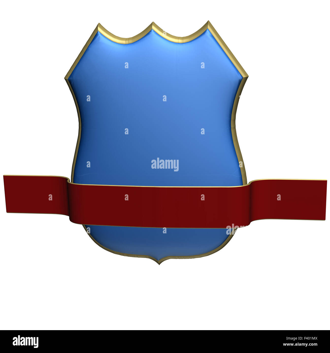 Classical sheild isolated on the white Stock Photo - Alamy