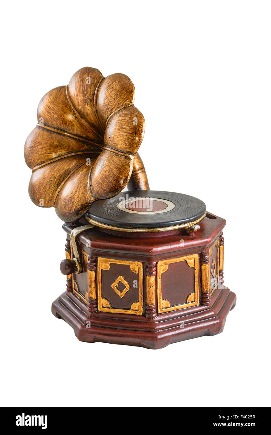 Wooden gramophone Cut Out Stock Images & Pictures - Alamy