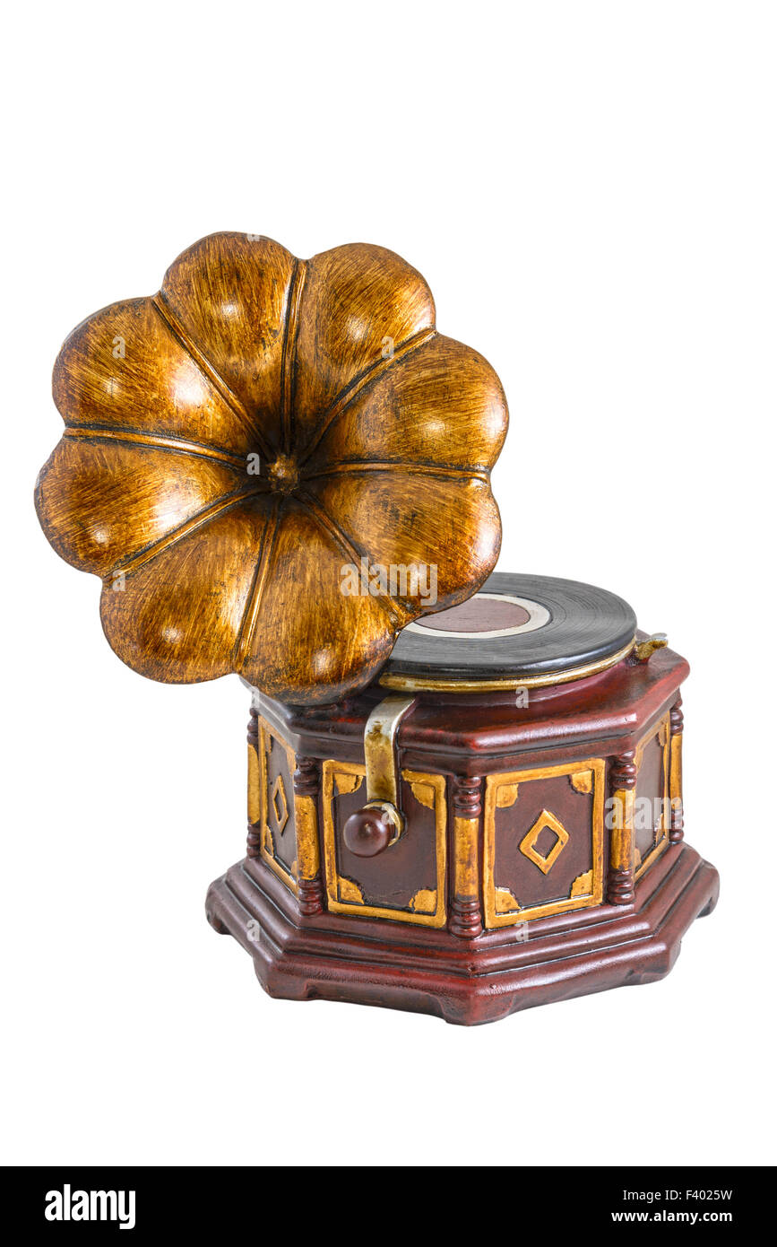Model of gramophone Stock Photo - Alamy