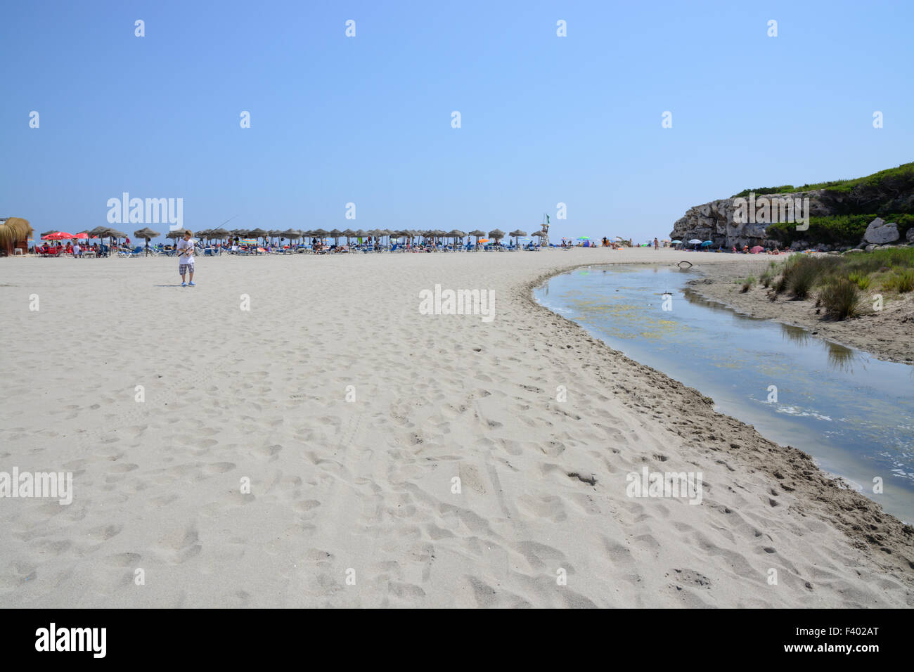 Son Baulo fishing boy Stock Photo - Alamy