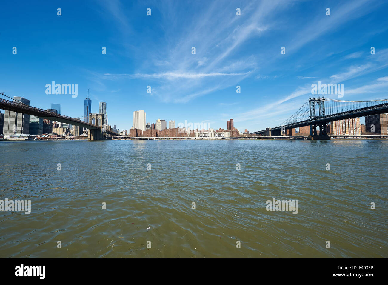Manhattan skyline view from Brooklyn Stock Photo - Alamy