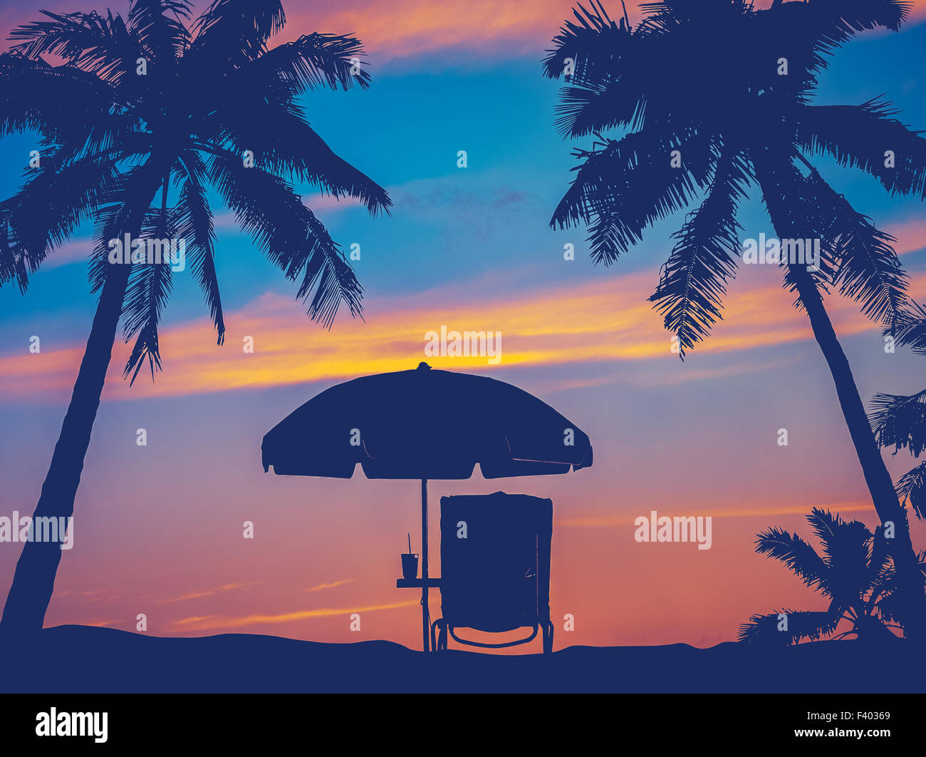 Vintage retro resort caribbean hi-res stock photography and images - Alamy