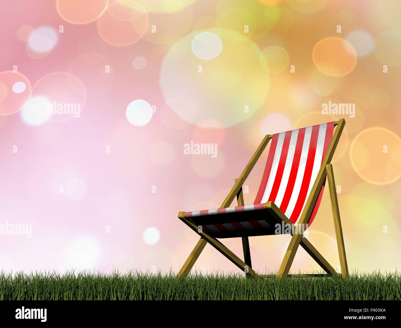Relaxation chair - 3D render Stock Photo - Alamy